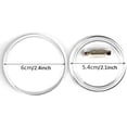 O 50Pack 2.4 inch Clear Button Pins Make Your Own Buttons Picture ...