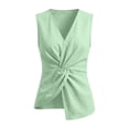 Aboser Twist Front Wrap Vest Tops for Women Dressy Casual Sleeveless ...
