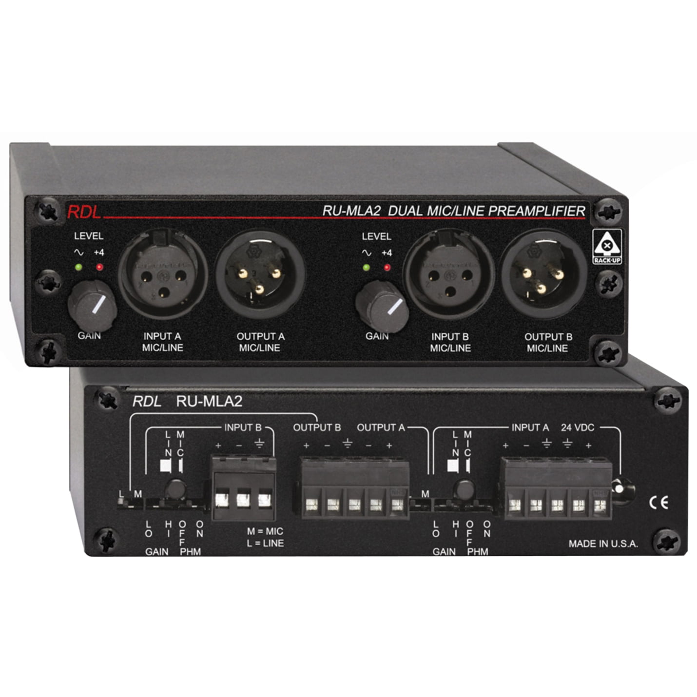 RDL RU-MLA2 Amplifier, 2 Channel - Walmart.com