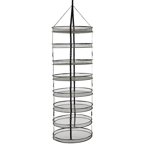 Green Hanging Drying Rack 8 Layers Detachable Folding Herb Drying Net ...