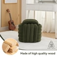 Noble House Girel 19" Chenille Modern Knot Design Ottoman Stool ...