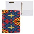 2 Pack PVC Round Ring Binders, 200 Sheet Capacity D-Ring File Folder ...