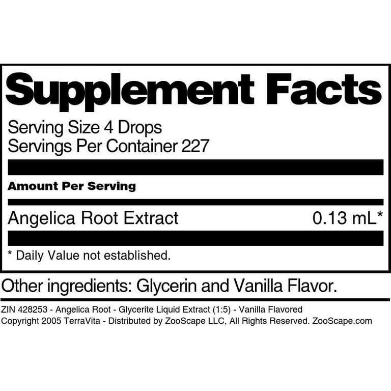 Angelica Root Supplement