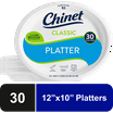 Chinet Classic Strong Disposable Dinner Premium Paper Plates, 10 3/8 ...