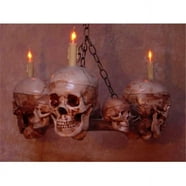 Ossuary Skulls Bones and Spines Pentagonal Ceiling Chandelier Light ...