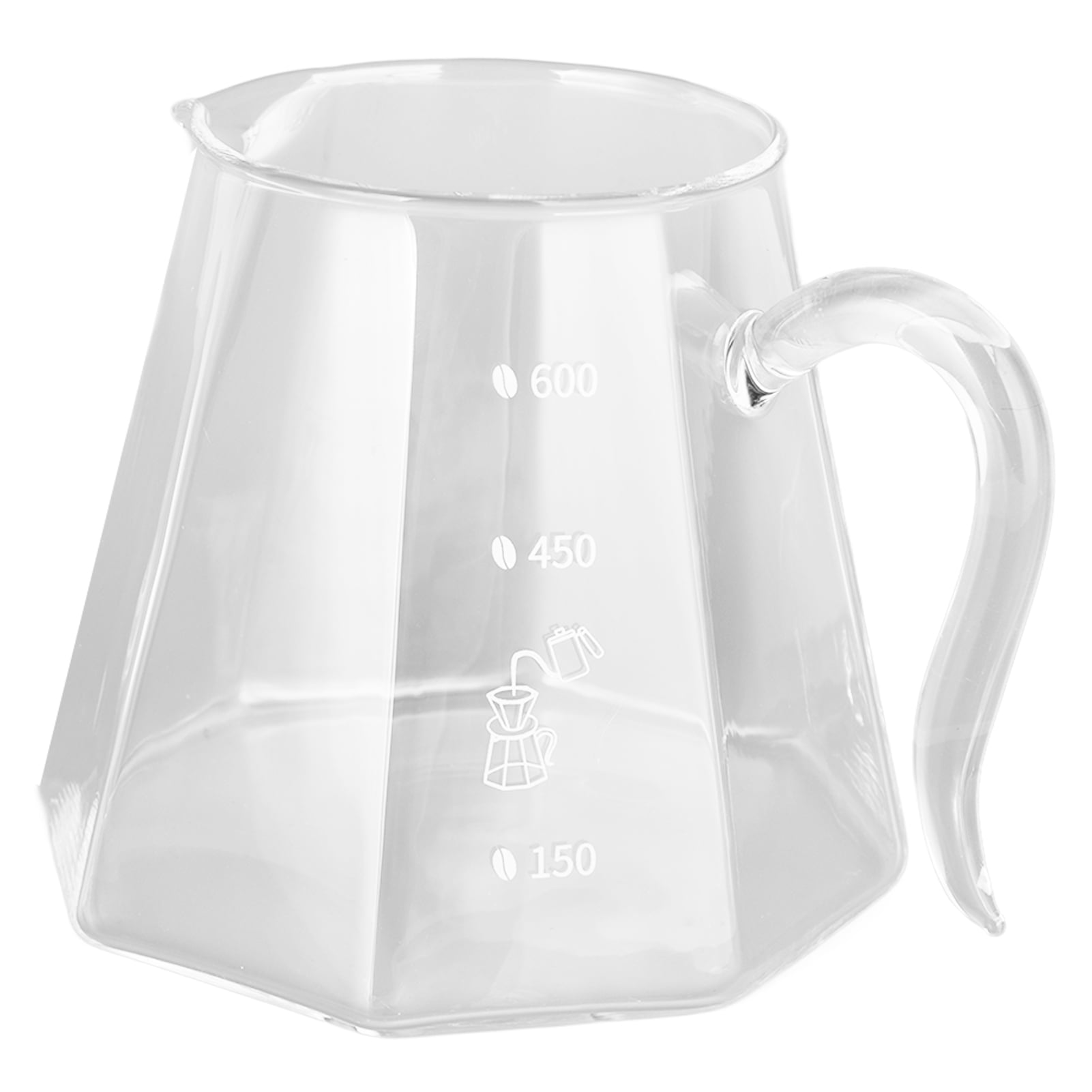 ZOUSSIQI 600ml Hand Drip Coffee Glass Cup with Unique Eagle Beak ...