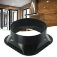 Air Ventilation Adapter ABS Black Flange Duct Fan Hose Connector Abs ...