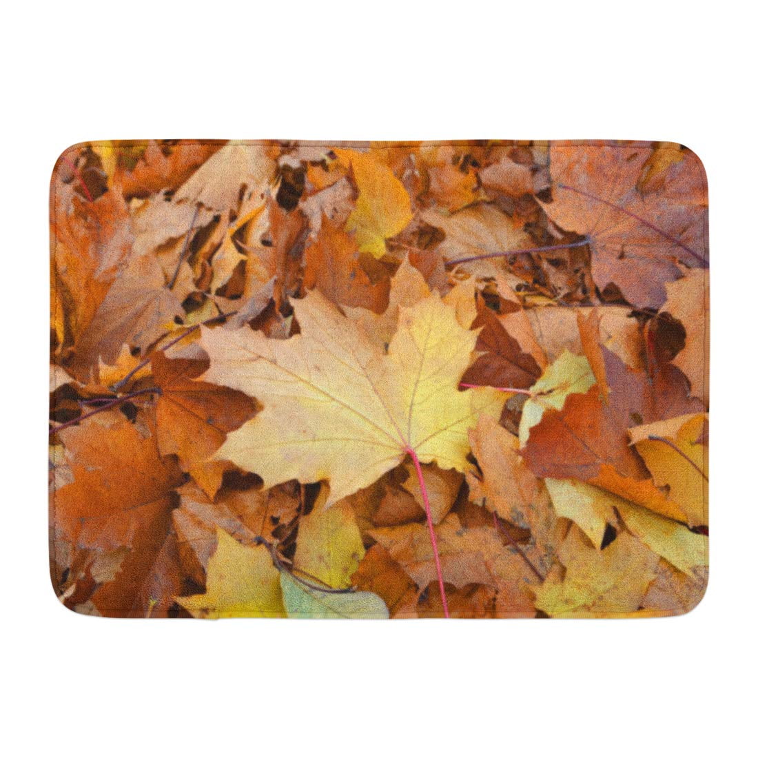 GODPOK Red Foliage Colorful October Group Autumn Leaves Outdoor Orange ...