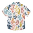 Dailycode Small Short Sleeve Button Down Shirts Sea Corals and Seaweed ...