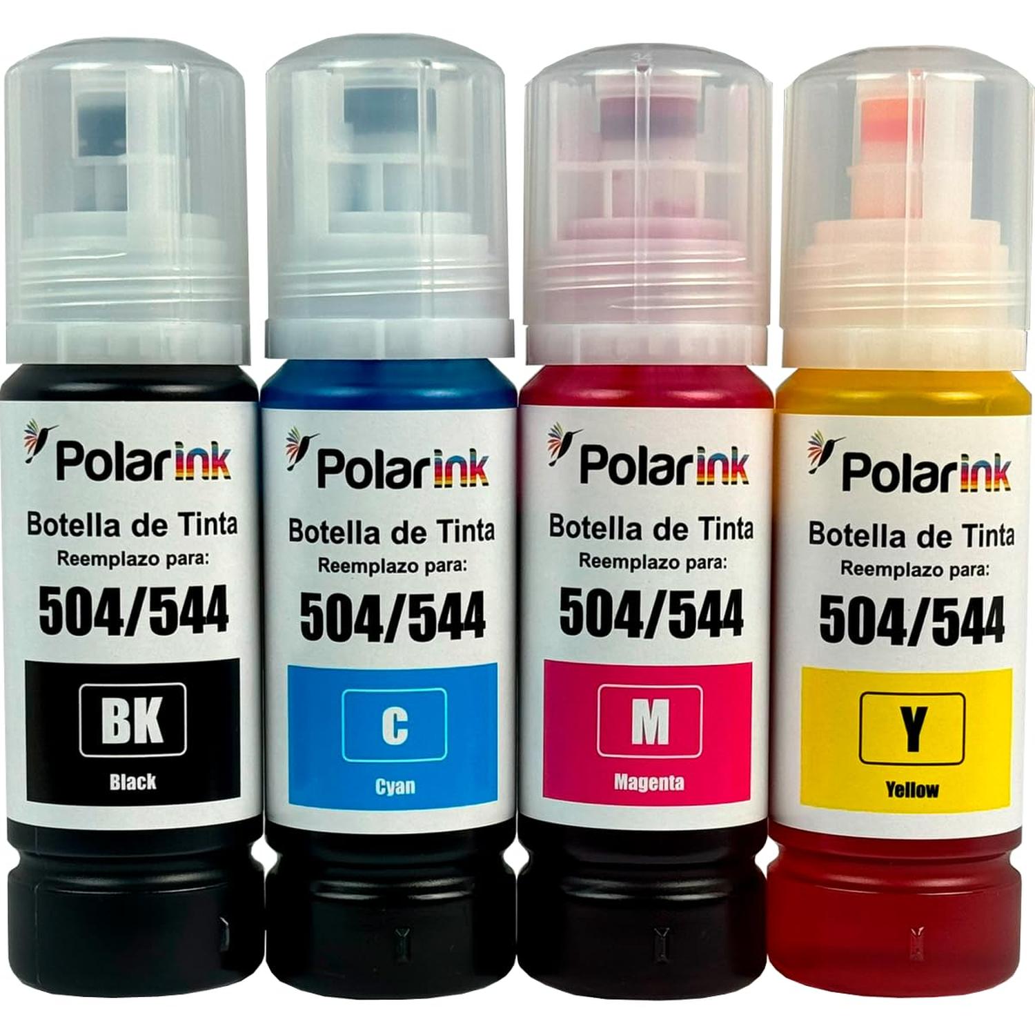 Kit de Tintas Compatibles POLARINK Negro, Amarillo, Cian, Magenta para ...