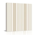 Beige White Stripes Canvas Wall Art for Living Room, Lines Modern ...