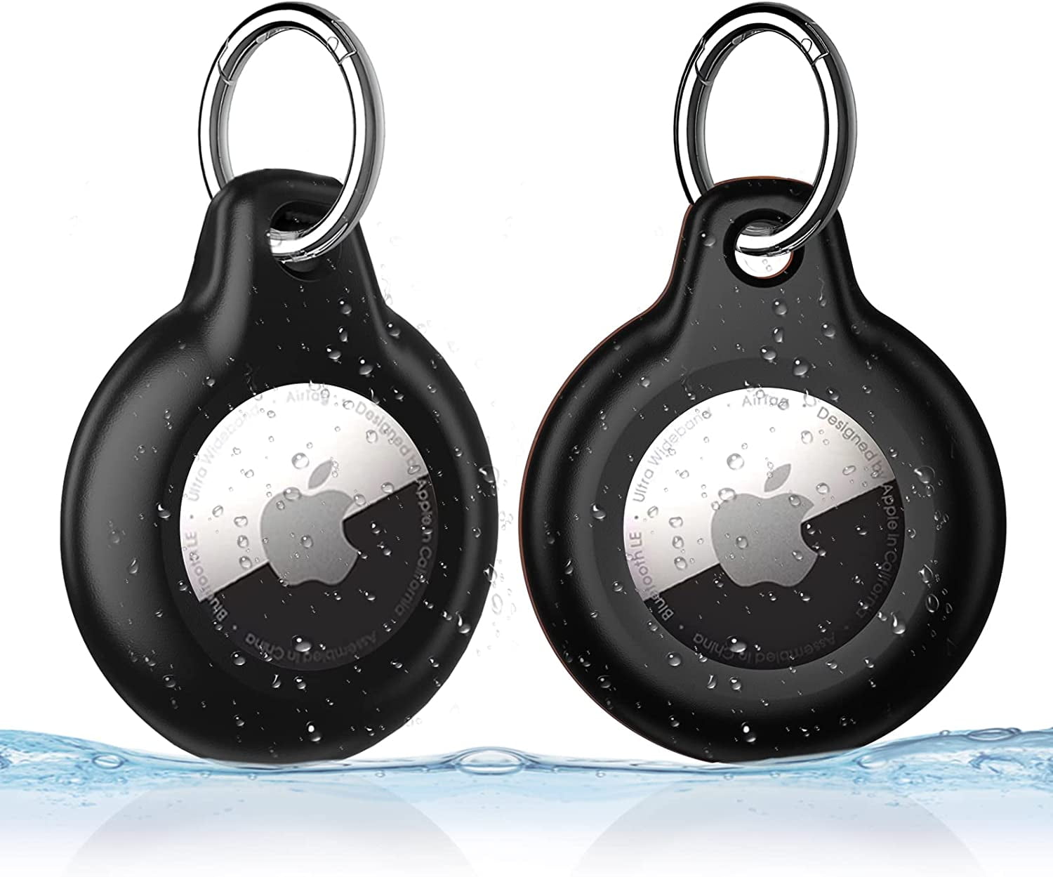 [2 Pack] Airtag Keychain and Airtag Holder, Suitcase Luggage Tracker ...