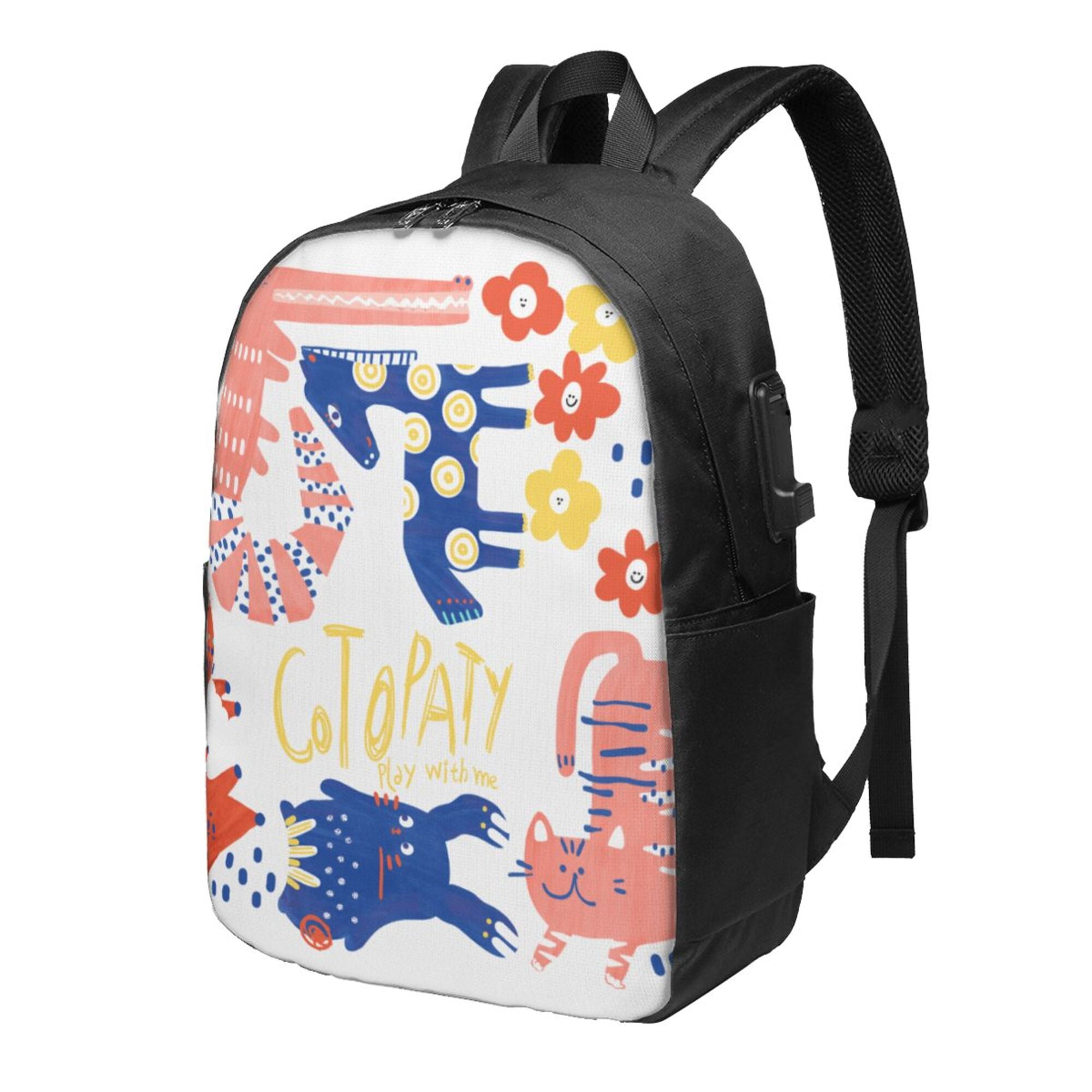 YFYANG 17" Laptop Backpack, Animal Graffiti Pattern Fashion Travel Work ...