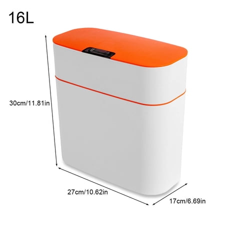 thinsony Smart Sensor Trash Can IPX5 Waterproof Automatic Induction ...