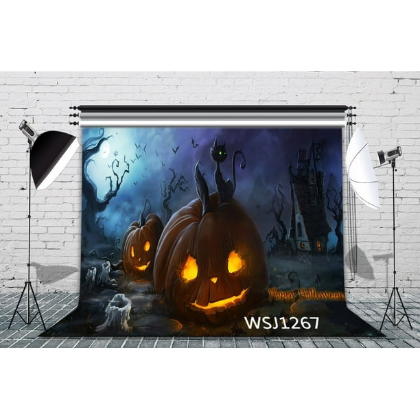 7x5ft Happy Halloween Backdrops Photography Backdrop Photo Background ...