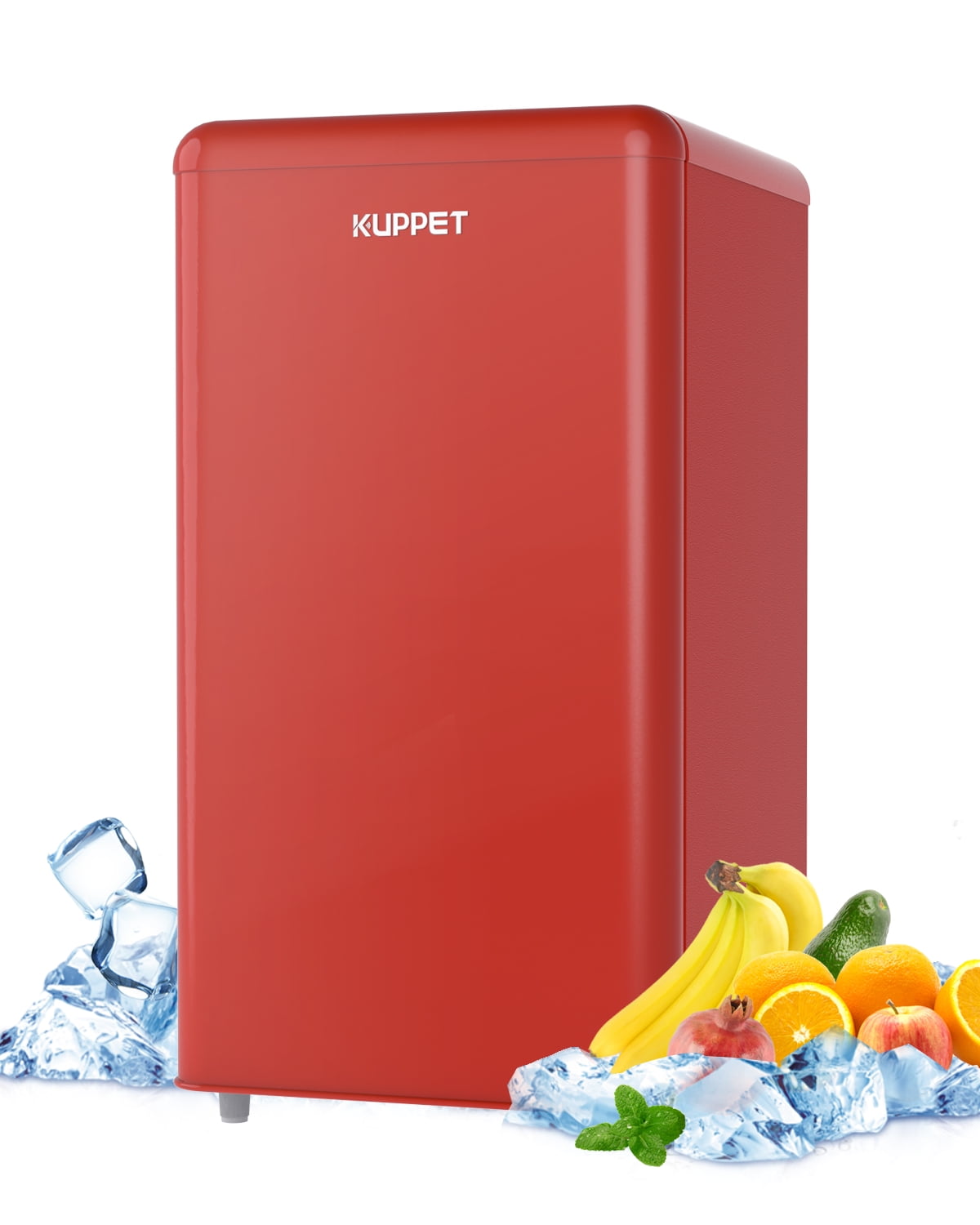 KUPPET Compact Refrigerator, Mini fridge with Thermostat Adjustable for ...
