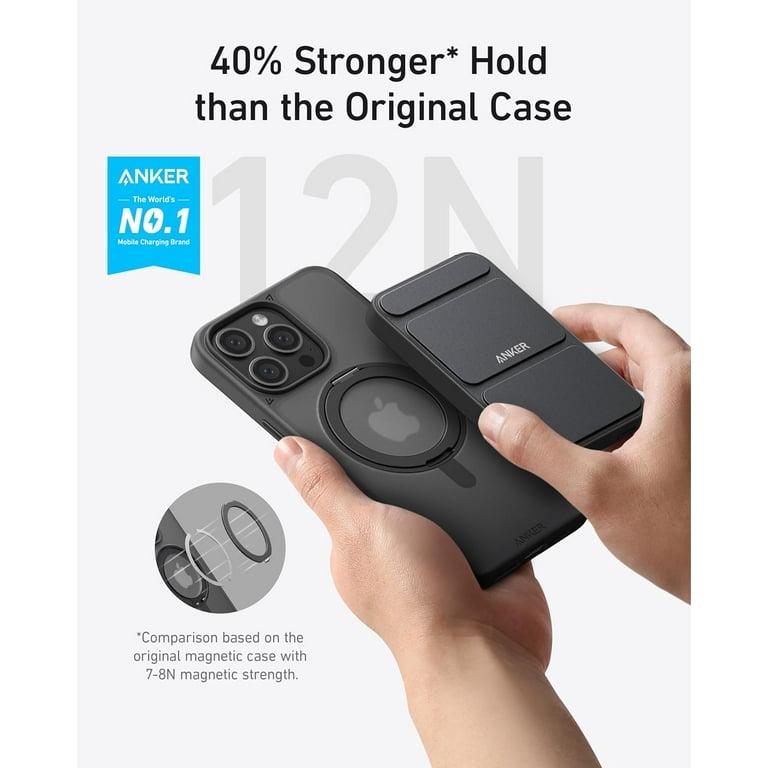 Anker Anti-Slip Charging Cell Phone Case for Apple iPhone 15 Anker Anti-Slip Charging Cell Phone Case for Apple iPhone 15