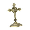 Fancyes 3xStanding Cross Figurine Zinc Alloy Cross Statue for Mantels ...