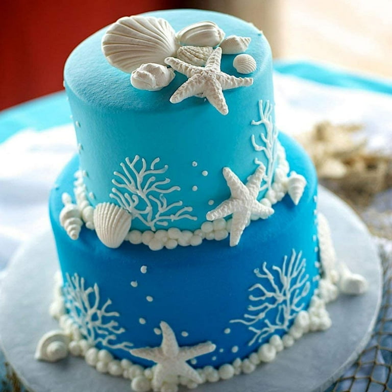 Seashell Sheet Cake