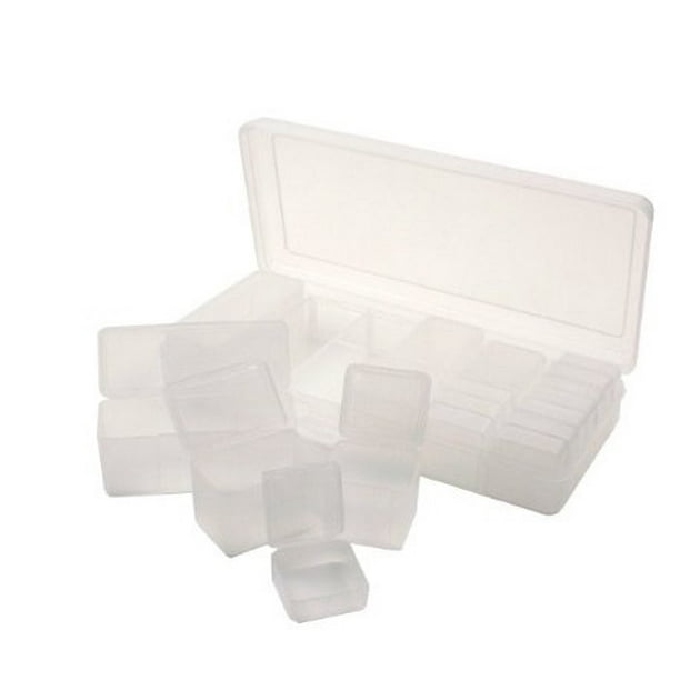 Storage Box Divider Tray 20 Containers 4 Sizes Clear Containers ...