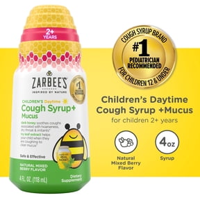 Vicks Botanicals Kids Cough Syrup Liquid, Daytime Cough Medicine for ...