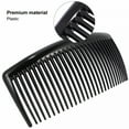 BPPEG 24 Pcs/1 Pack Plastic Side Hair Comb 27 Teeth for Women Black ...