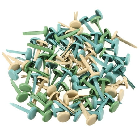 100pcs Assorted Push Split Pins Paper Fasteners Scrapbooking Drawing ...