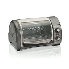 BLACK+DECKER 4-Slice Compact Stainless Steel Toaster Oven, TO1705SB ...