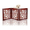 Foldable Indoor Freestanding Wooden Pet Gate for Dogs and Puppies ...