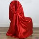 Efavormart Red Silky Satin Universal Chair Covers Fit All Type of Chair ...