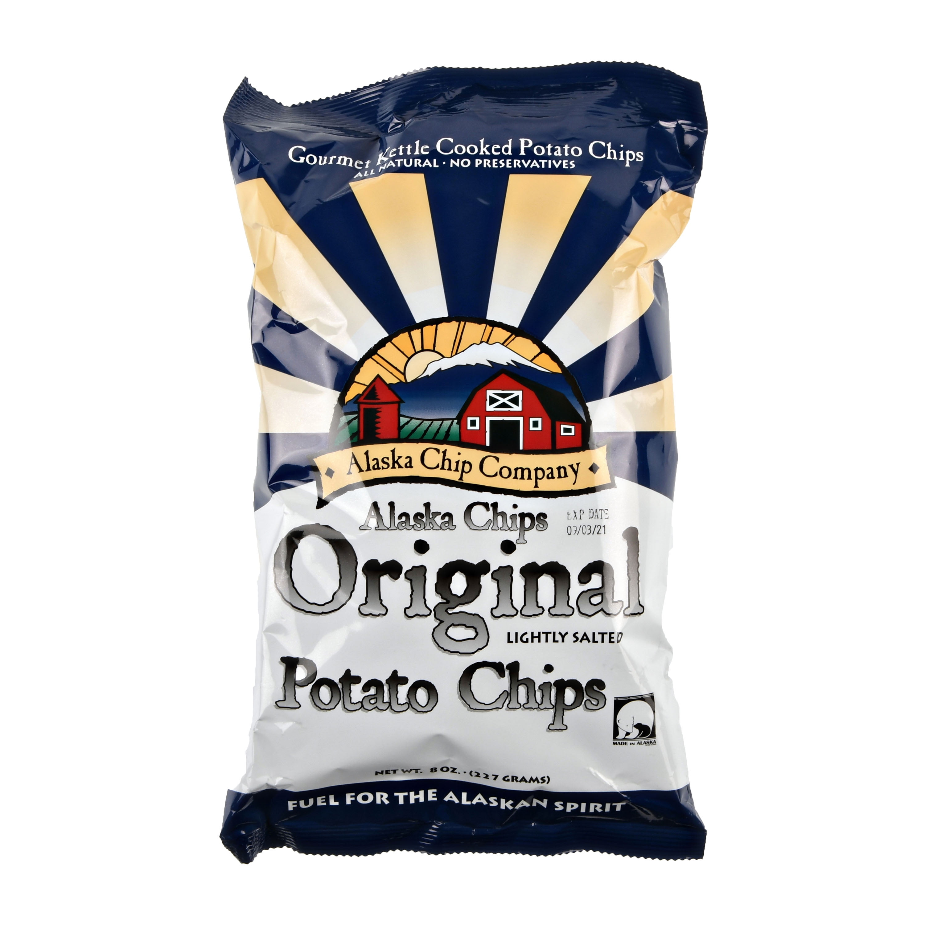 Alaska Chip Company Lightly Salted Potato Chips, 8 oz - Walmart.com