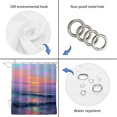 60x72 Inch Shower Curtains for Bathroom, Coastal Ocean Fabric Bath ...