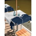 Blue Marble Crack Table Cloth Rectangle Outdoor Tablecloth, Modern ...