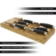 Classic Cuisine Drawer Bamboo Knife Block and Cutlery Storage Organizer ...
