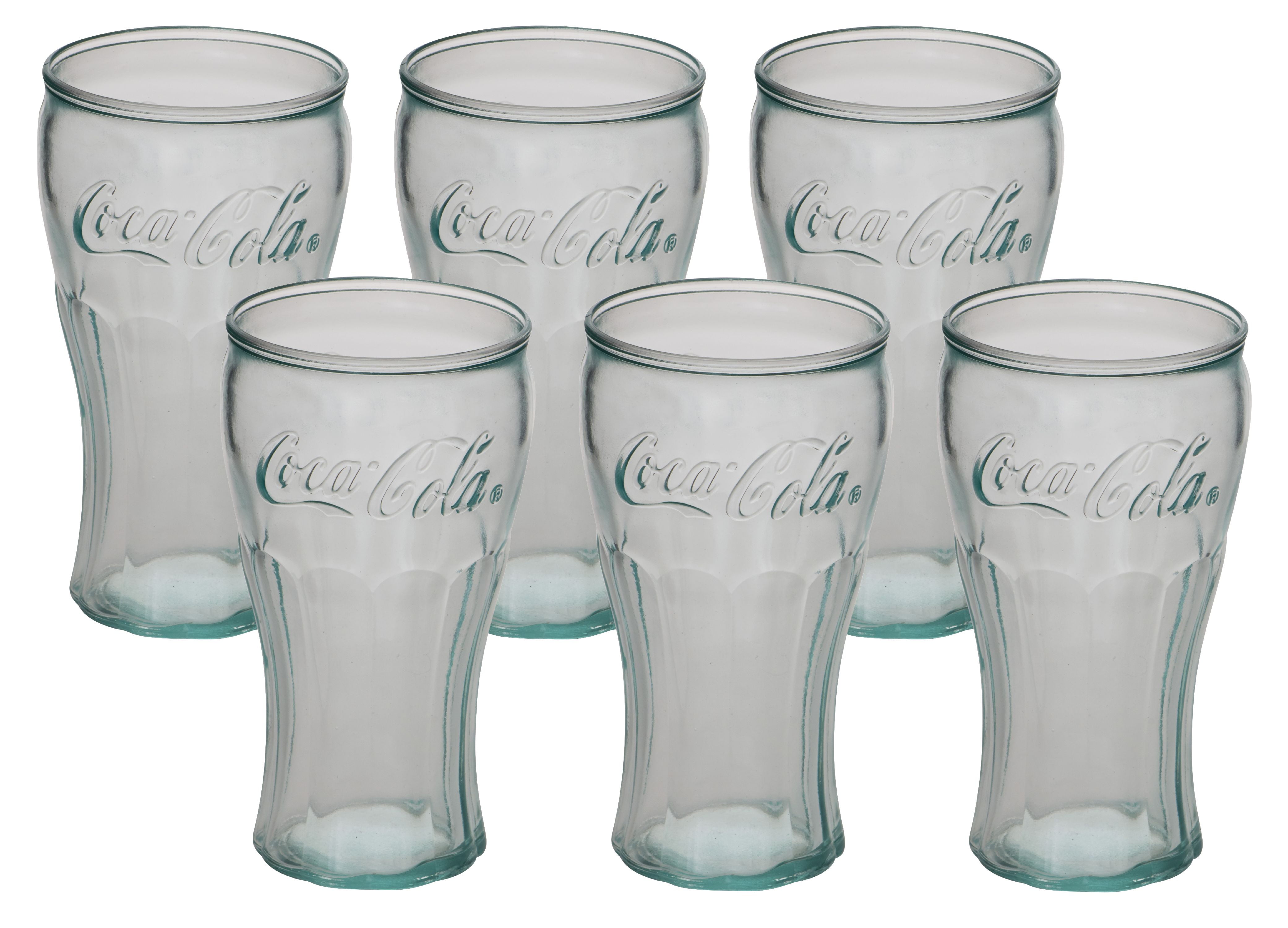Adorable Set Of Six Glass Coca Cola - Walmart.com