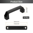 Uxcell 10 Pack Rectangular Plastic Pull Handle, 115mm/4.5 Inch Hole ...