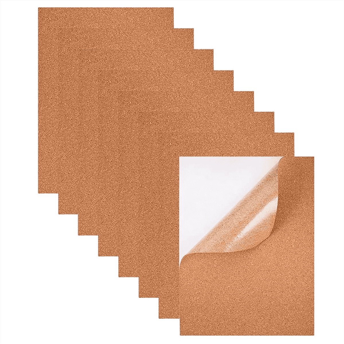Click here for Unbranded Pack Of 8 Cork Board Self-Adhesive 1mm T... prices