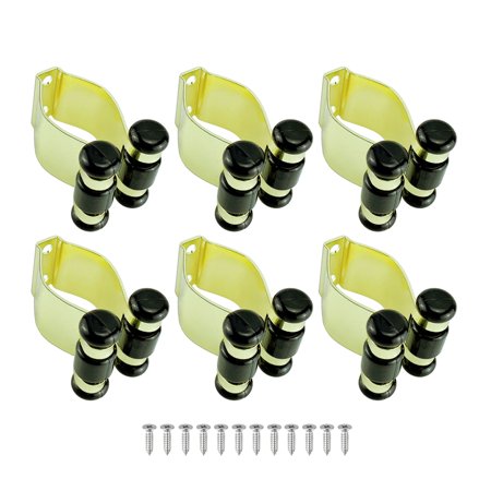 Thinsony 6 Pieces Fishing Rod Clip Holder Metal Wall Mount Fixing Clamp ...