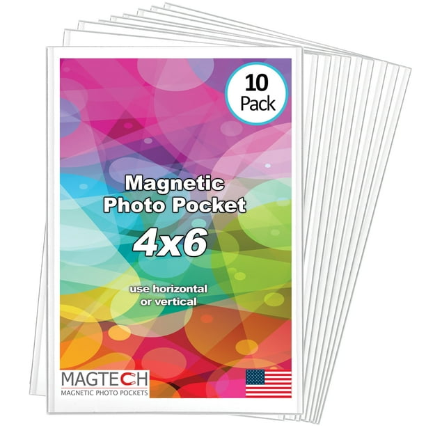 4x6 Magnetic Photo Pocket, 10 Pack - Walmart.com