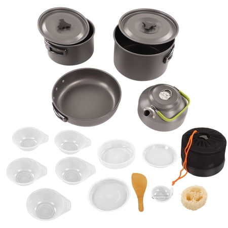 Cookware Mess Kit, Camping Cookware Kit High Hardness Friction ...
