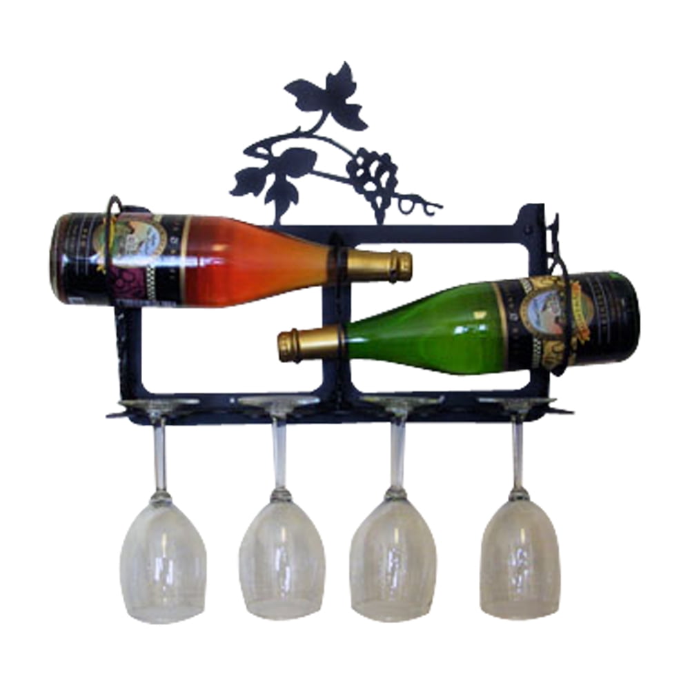 Village Wrought Iron WR-WM-157-XS Grapevine Wine Rack - Wall Mount ...