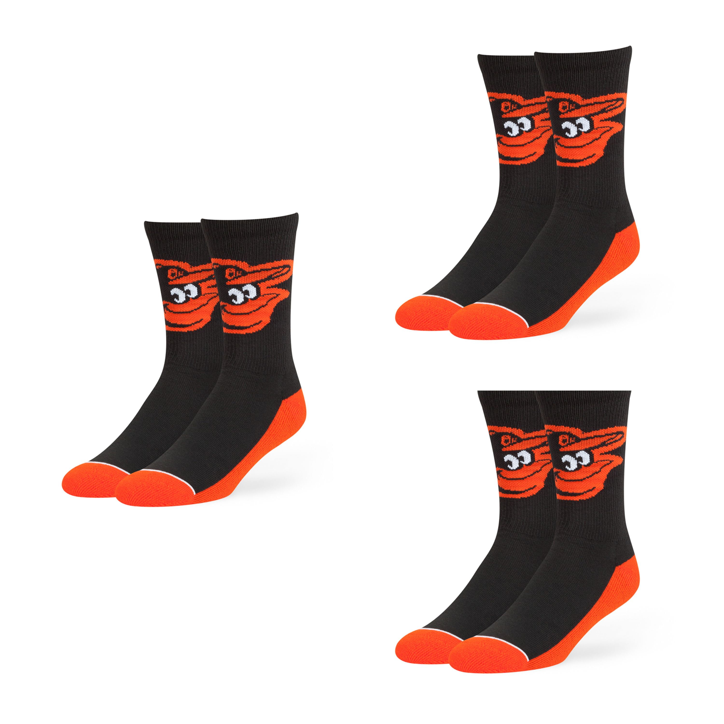 47 Brand - MLB Fan Favorite 3 Pack Arena Crew Socks, Baltimore Orioles ...
