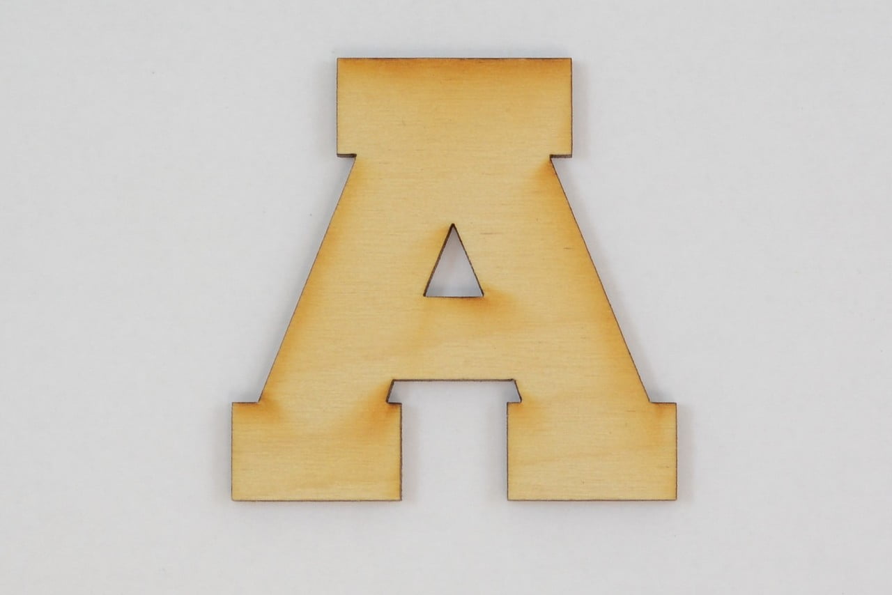 1 Pc, 4 Inch X 1/4 Inch A Collegiate Font Wood Letters Easy To Paint Or ...