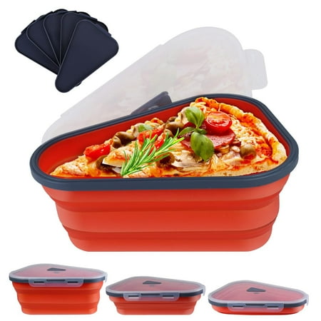 Mistaha Reusable expandable pizza storage container with 5 ...
