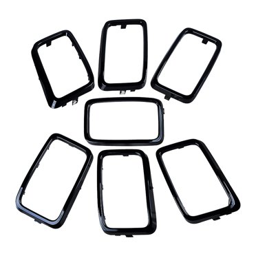 GZYF 7Pcs Jeep Front Grille Grill Mesh Insert for 2007-2017 Jeep ...