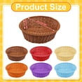 9.5" wicker basket round,wicker bread basket,reusable food baskets ...