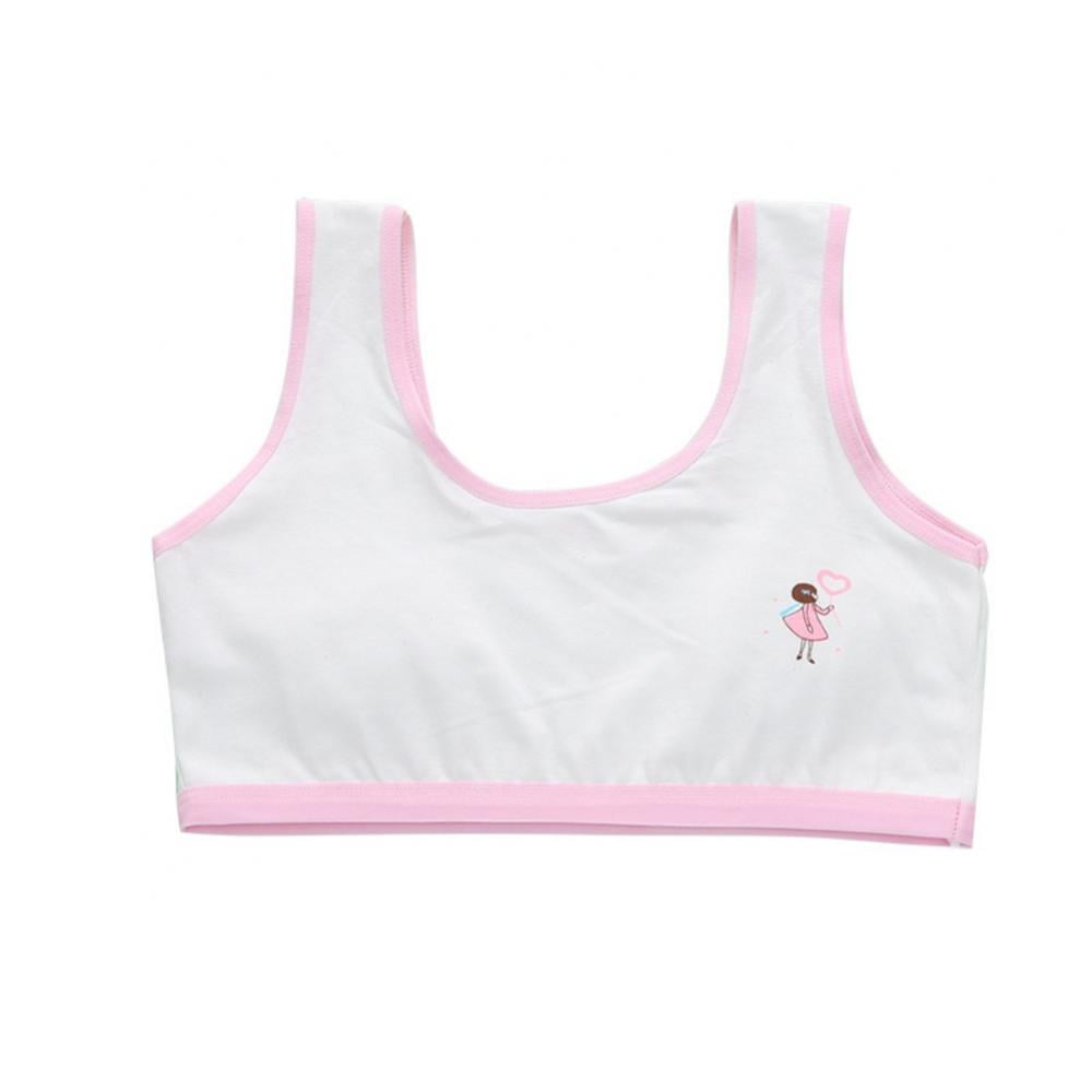 Training Bras for Girl's Seamless Foam Bra Cotton Crop Bralette ...