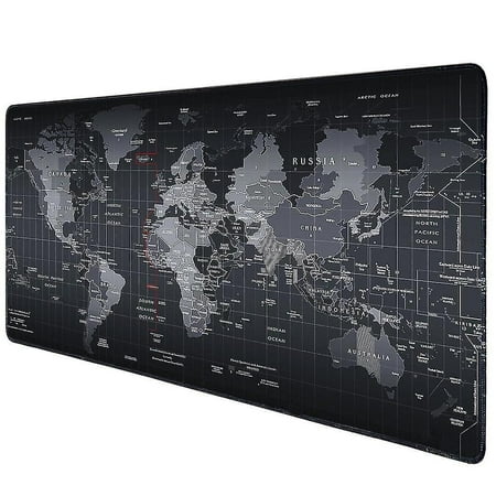 Large Gaming Mouse Pad World Map Anti-slip Keyboard Mat Laptop Desk Mat ...