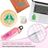 HTVRONT Transfer Tape for Vinyl - 12" x 10 FT w/Red Alignment Grid for ...