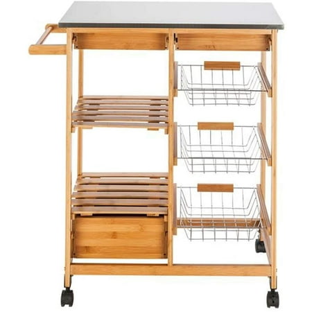 Kitchen Cabinet Kitchen Storage Trolley Serving Trolley Moveable ...